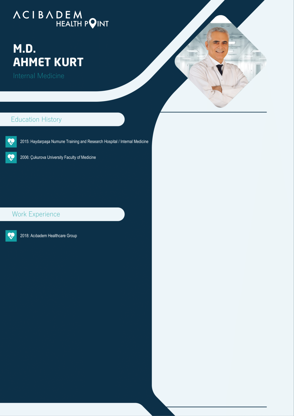 Ahmet KURT M.D. | Acibadem Health Point - ACIBADEM Hospitals - Acibadem ...