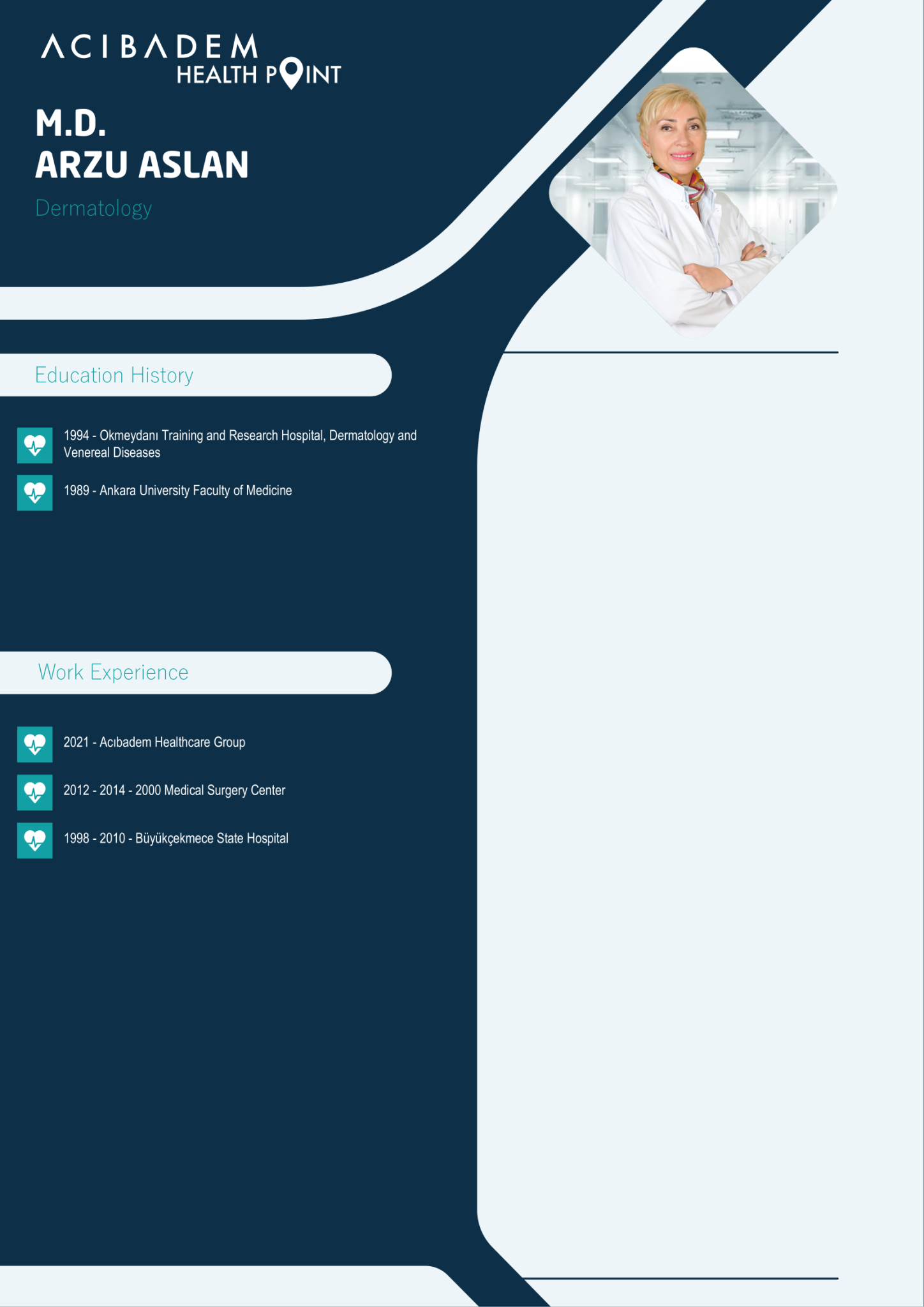 Arzu ASLAN M.D. - Acibadem Health Point - ACIBADEM Hospitals - Acibadem ...