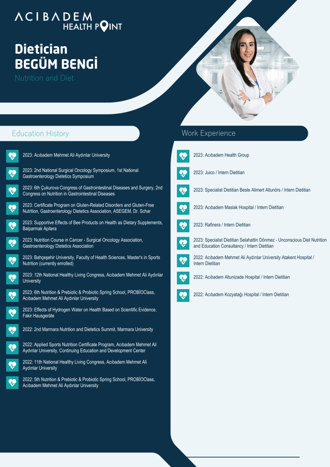 Begüm BENGİ M.D. | Acibadem Health Point - ACIBADEM Hospitals ...