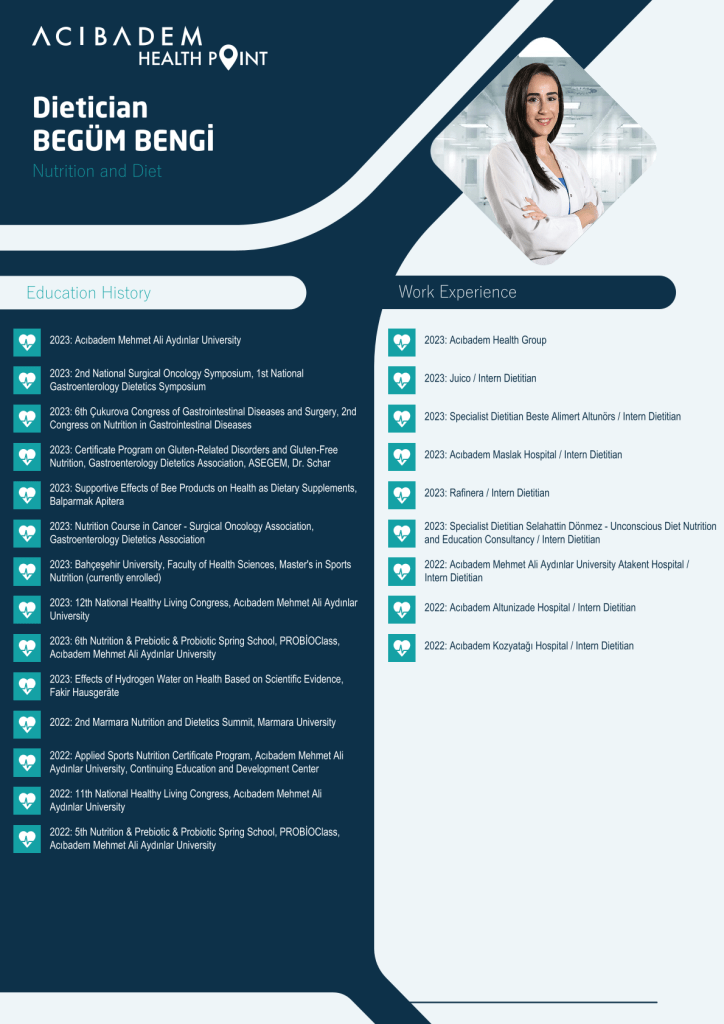 Begüm BENGİ M.D. | Acibadem Health Point - ACIBADEM Hospitals - Acibadem Health Group
